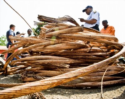 Increase of copper theft in October
