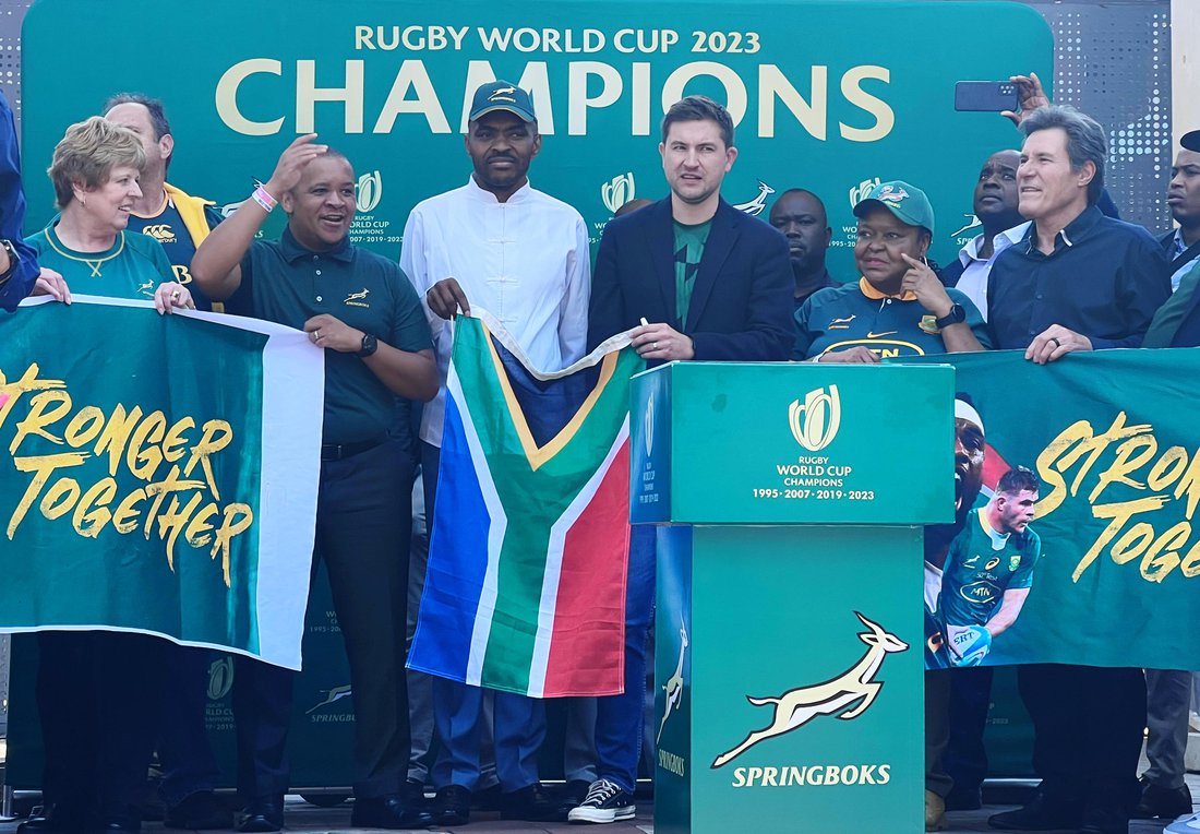 ‘Imagine not being South African right now’ – Tshwane celebrates Springboks