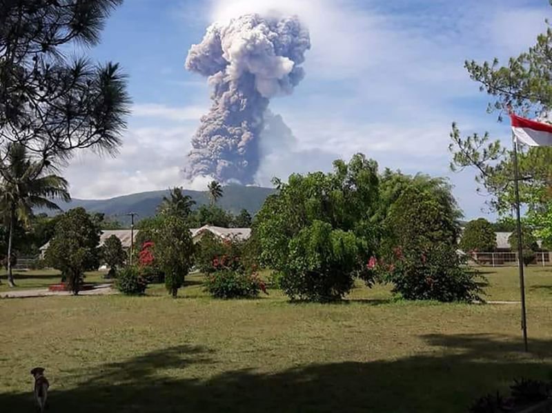 Indonesia's Mount Soputan erupts on tsunami-hit island