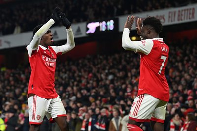 Saka stars as rampant Arsenal move eight points clear