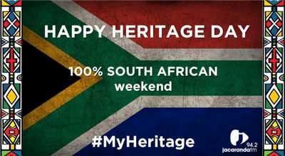 Our #MyHeritage messages to celebrate Heritage day