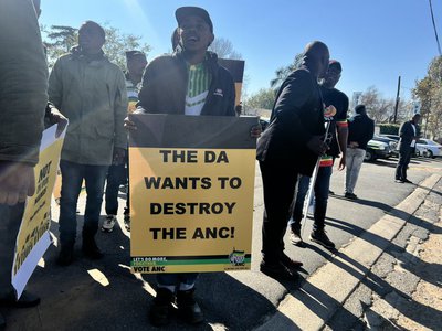 Protest against possible DA, ANC coalition ‘unfortunate’, says Mbalula