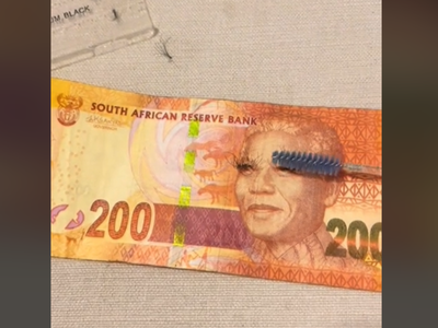 A R200 note never looked so stylish