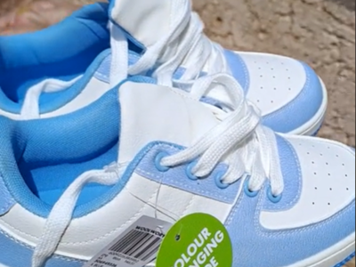 These shoes that change colour in the sun