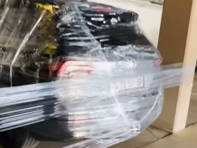 Cling-wrapped cars: genius or too far?