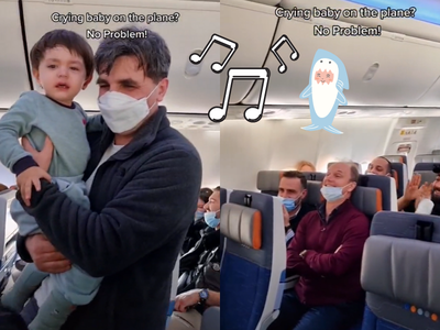 #AppreciationMonday: Baby Shark to the rescue for this crying kid on a ...