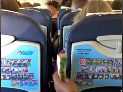 Man confuses passenger in front of him on FlySafair flight