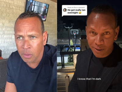 Alex 'A-Rod' Rodriguez reacts to "super tan" - 'Calm down'