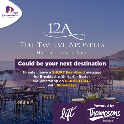 Your Feel-Good Message Could Take You to Cape Town with Thompsons ...