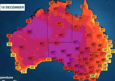 Australia has its hottest day on record, more to come