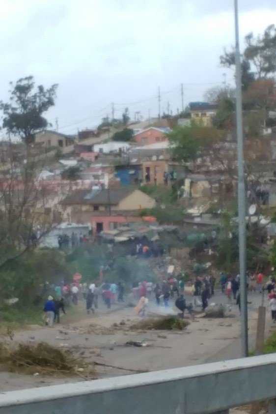 Alleged land invaders, police clash in Durban