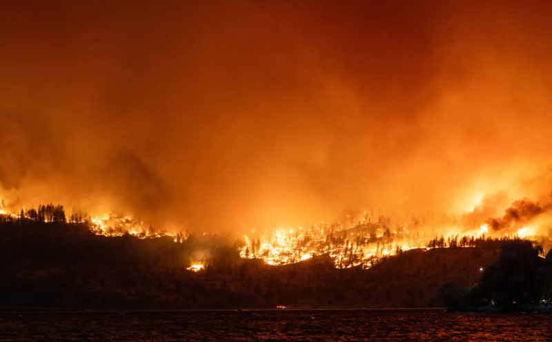Forest fire reaches town in Canada's Jasper National Park