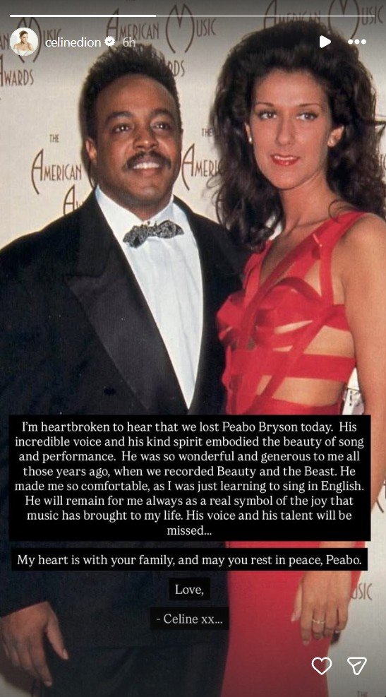 Tributes pour in for Beauty and the Beast singer Peabo Bryson