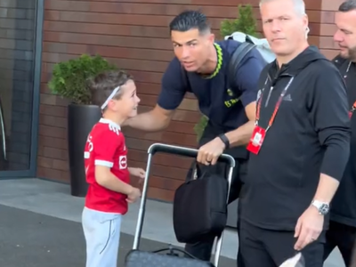 Young boy will never forget the moment Cristiano Ronaldo gave him a hug