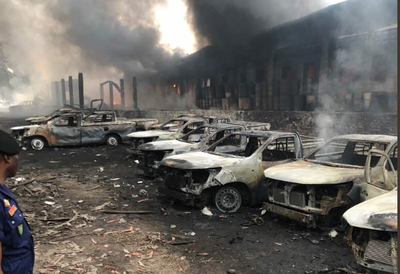 Fire breaks out in DR Congo election commission building