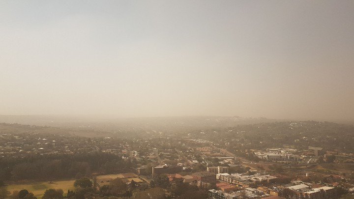 Dust storm moves over Gauteng