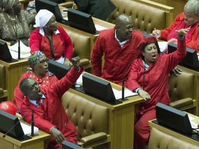 EFF suspended from Parliament for five days