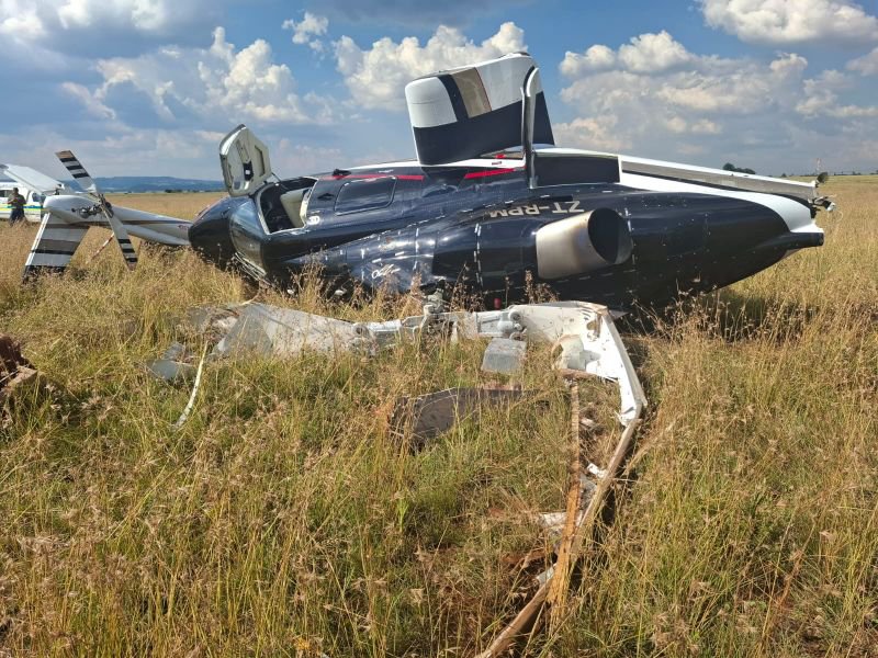 Flight instructor escapes with minor injuries after helicopter crash
