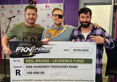 KYK: Malcolm Wentzel skenk R100,000 aan jong kankerlyer