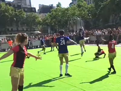 What happens when you combine soccer and dance?