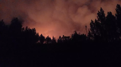 Lightning strike causes fire in Garden Route National Park