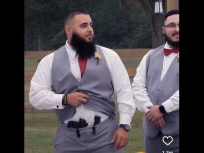 WATCH: This groom wasn't going to put up with any drama!