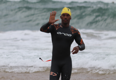 Gwala out to support World Oceans Day Swim