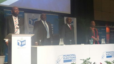 WATCH: IEC talks results at the Durban ICC