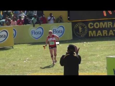 First lady across the line: Comrades Marathon