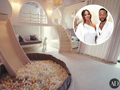 John Legend gives a tour of his "magical" family home