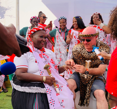 Video: Mama Joy and French husband celebrate traditional wedding