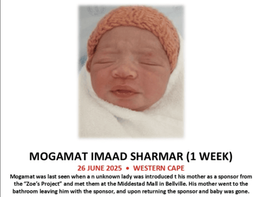 Missing Mitchells Plain baby found