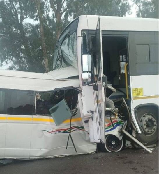 Nine killed in Mpumalanga bus and taxi crash