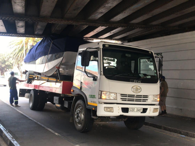 WATCH: Famous bridge in Muizenberg devours another truck!