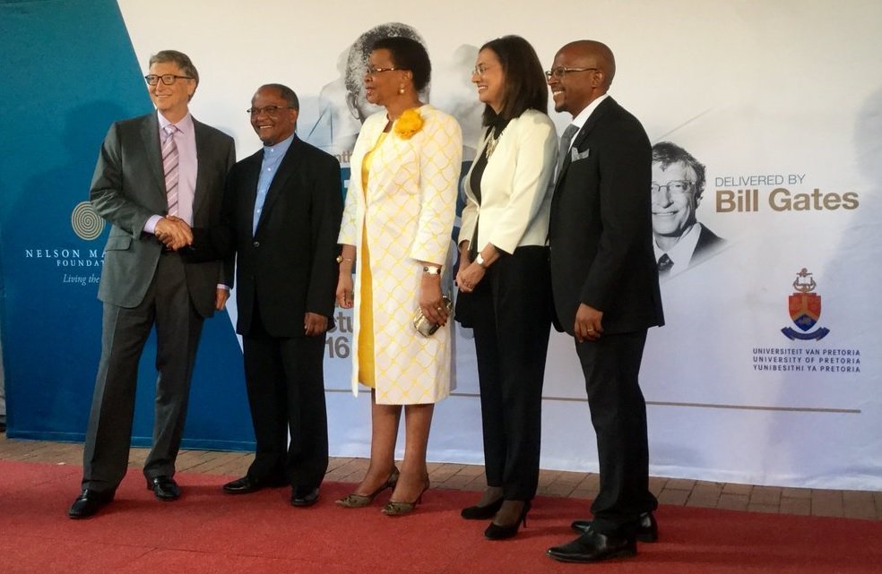Bill Gates delivers Nelson Mandela lecture