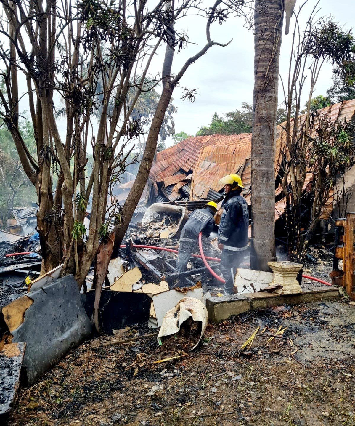 PICS: One person hurt in blaze at Bellair home