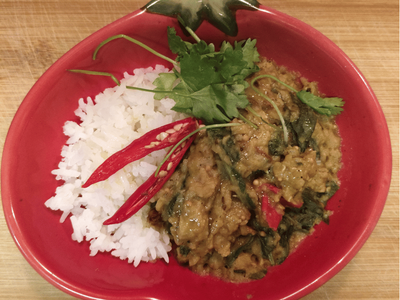 Philicity Reeken's vegan dhal curry recipe