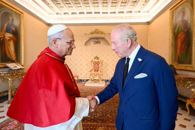 King Charles meets Pope Leo ahead of historic prayer