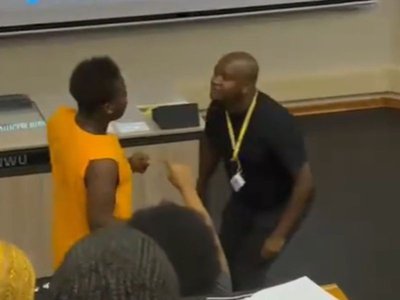 WATCH: Student schools lecturer in a dance-off