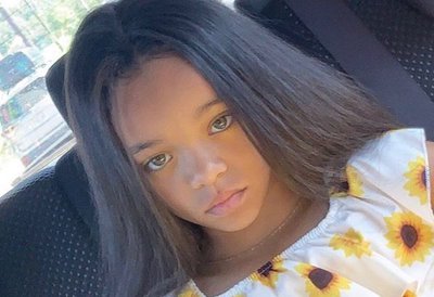 Baby Riri! Rihanna does a double take after spotting her mini-me