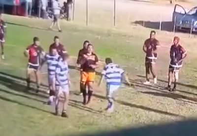 VIDEO: Club player tackles referee during rugby match