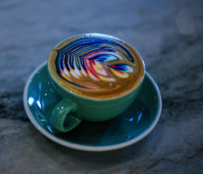 Rainbow coffee is here and it is AMAZING!