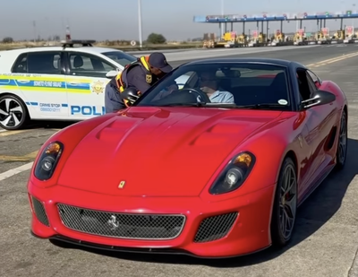 WATCH: Rare R18-million Ferrari 'admired' by police
