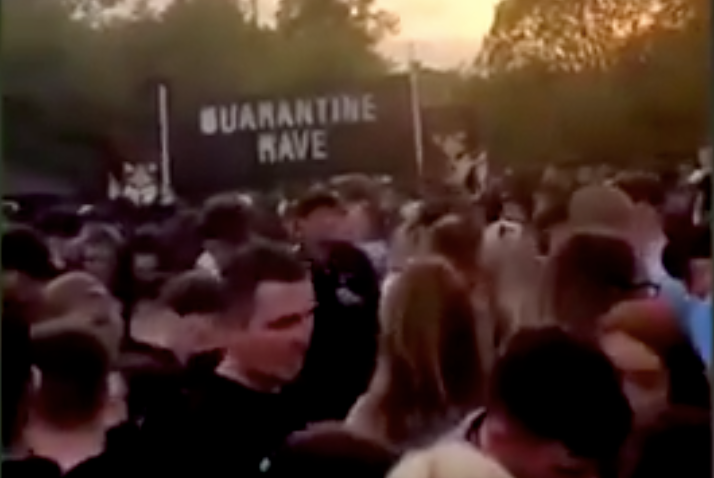 WATCH - Thousands defy lockdown to attend raves in northern England