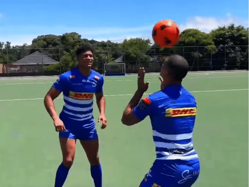 WATCH: Springbok players show off their football skills