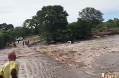 Never cross over flooded low level bridges