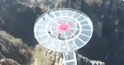 China's latest glass bridge is death defying!