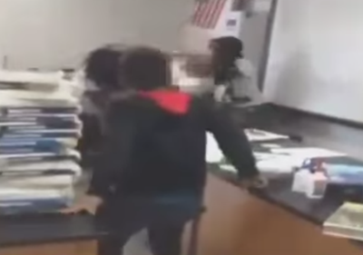 Insane footage shows teachers fighting in class