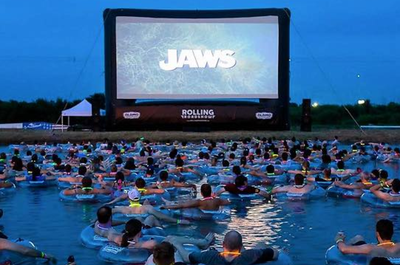 Are you brave enough to watch 'Jaws' while floating on water?