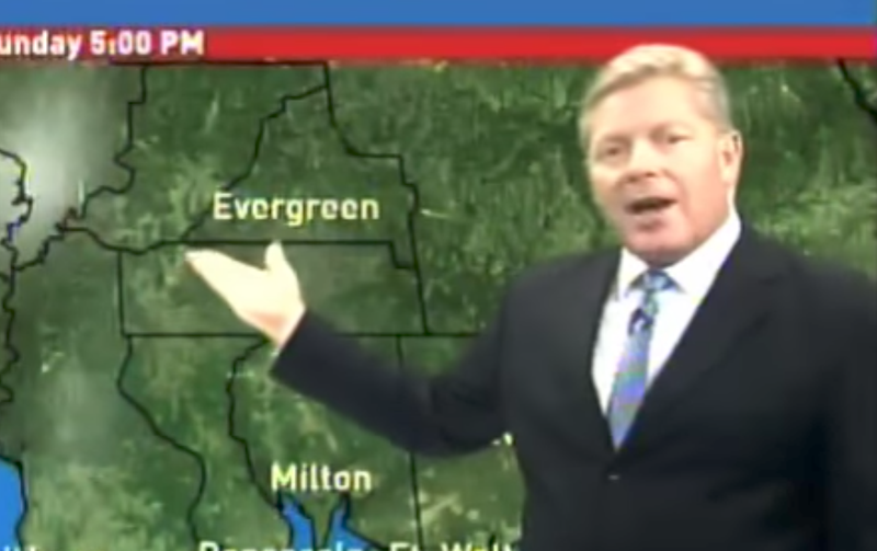 Weatherman hilariously demonstrates 'strong winds' on live TV